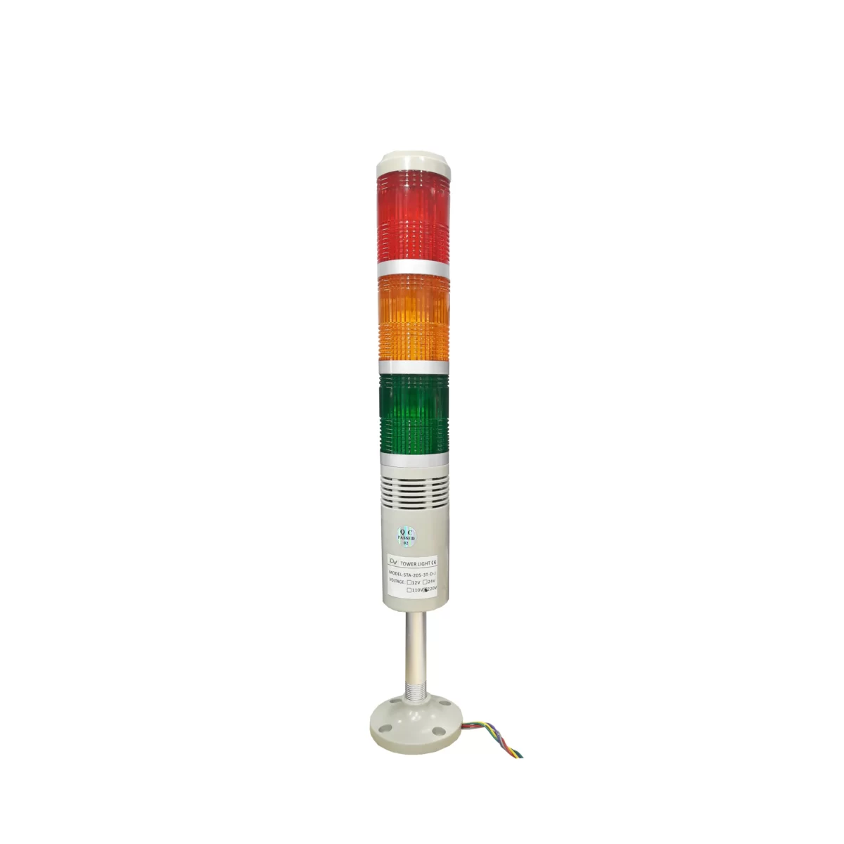 LED TOWER LIGHT FLICKER BUZZER 220VAC / STA-205-FB – DV Electrical Products